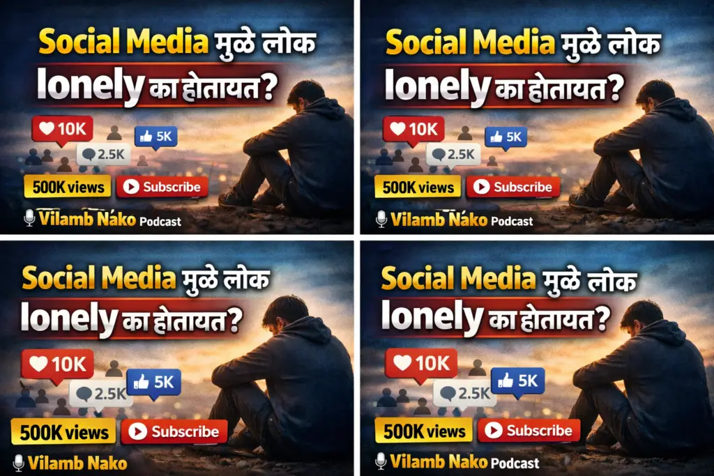 YouTube Video Topic & Script: Social Media मुळे लोक Lonely का होतायत?